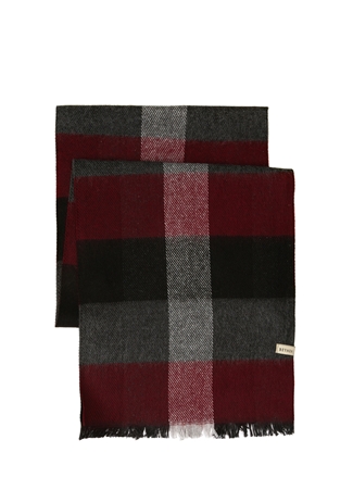 Beymen Erkek Kırmızı Antrasit Ekoseli Atkı EU Beymen Erkek Kırmızı Antrasit Ekoseli Atkı EU