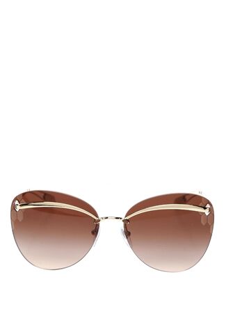 Bvlgari Kadın Gold Cat Eye Güneş Gözlüğü Altın Rengi 6 EU