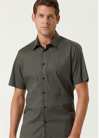 Palzileri Lab Erkek Haki Polo Yaka Gömlek 4 IT