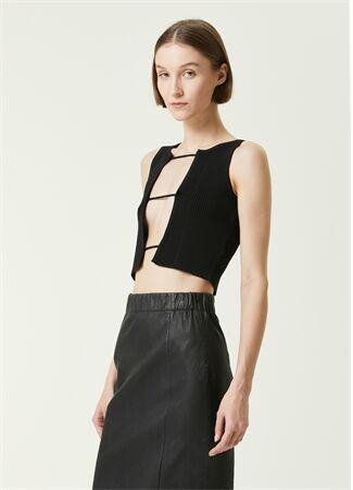 Christopher Esber Kadın Siyah Kesim Detaylı Hırka M EU