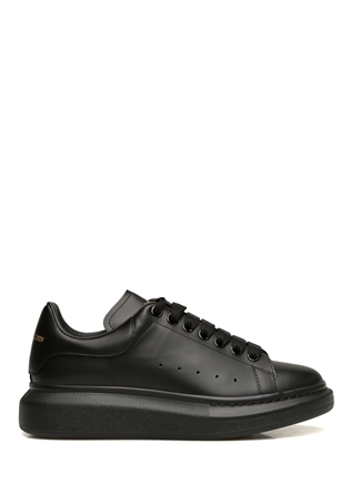 Alexander McQueen Erkek Oversize Siyah Logolu Deri Sneaker 42 EU