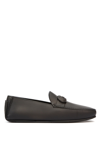 Salvatore Ferragamo Erkek Siyah Logo Detaylı Deri Driver 0.5 US Salvatore Ferragamo Erkek Siyah Logo Detaylı Deri Driver 0.5 US