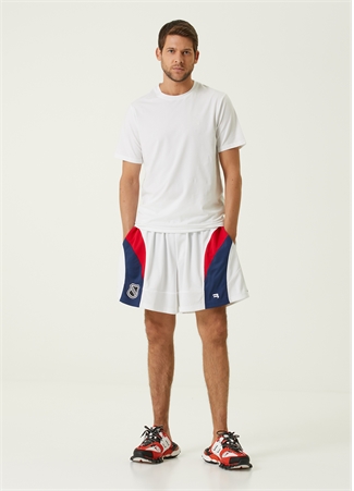 Balenciaga Erkek Beyaz Colorblocked Şeritli Logolu Bermuda Kırmızı S EU Balenciaga Erkek Beyaz Colorblocked Şeritli Logolu Bermuda Kırmızı S EU