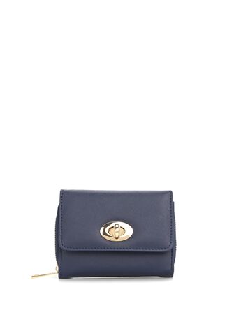 Beymen Kadın Lacivert Logolu Cüzdan EU
