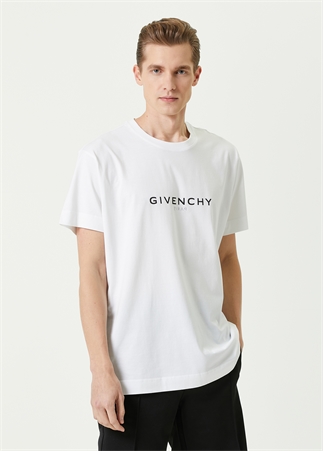 Givenchy Erkek Beyaz Logolu Oversized T-shirt S EU Givenchy Erkek Beyaz Logolu Oversized T-shirt S EU