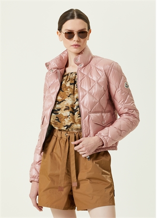 Moncler Kadın Pembe Kapitone Dokulu Mont 5 Us Moncler Kadın Pembe Kapitone Dokulu Mont 5 Us