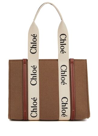 Chloe Kadın Kahverengi Logo Detaylı El Çantası EU