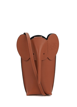 Loewe Kadın Taba Fil Formlu Deri Omuz Çantası Turuncu EU Loewe Kadın Taba Fil Formlu Deri Omuz Çantası Turuncu EU