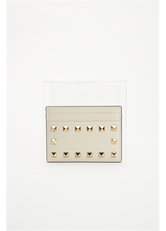 Valentino Garavani Kadın Beyaz Deri Kartlık Eu