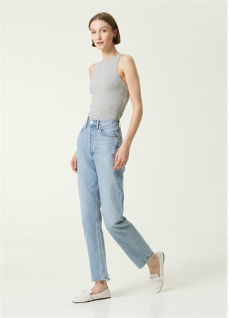 Agolde Kadın 90s Pinch Waist Mavi Jean Pantolon 23 US