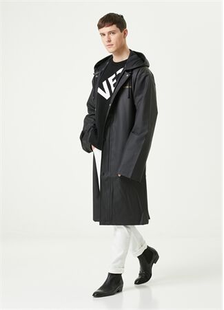 VETEMENTS Erkek YAĞMURLUK Siyah S EU