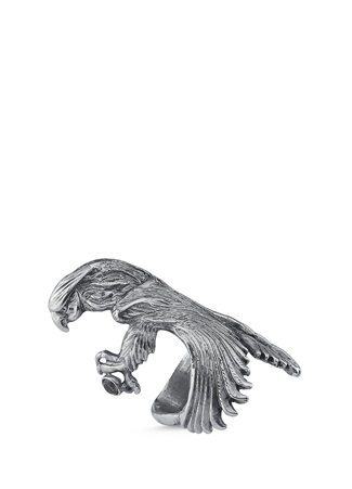 Unique By Av Kadın Silver Kartal Formlu Yüzük Gri EU