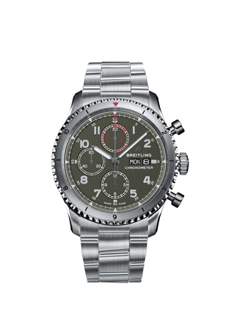 Breitling Erkek Chronograph 43 Curtiss Warhawk Çelik Saat EU Breitling Erkek Chronograph 43 Curtiss Warhawk Çelik Saat EU