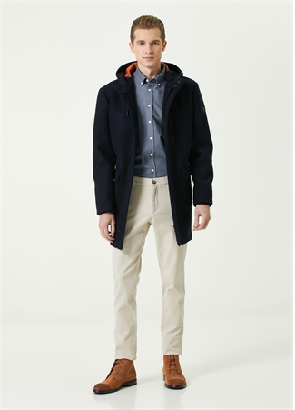 Beymen Club Erkek Lacivert Kapüşonlu Örme Kaban S Beymen Club Erkek Lacivert Kapüşonlu Örme Kaban S