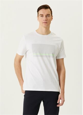 Network Erkek Beyaz Çivi Baskılı T-shirt XS EU