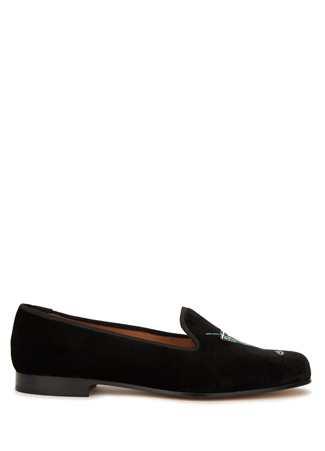 Stubbs&Wootton Kadın Siyah Nakış Detaylı Loafer 36 EU Stubbs&Wootton Kadın Siyah Nakış Detaylı Loafer 36 EU