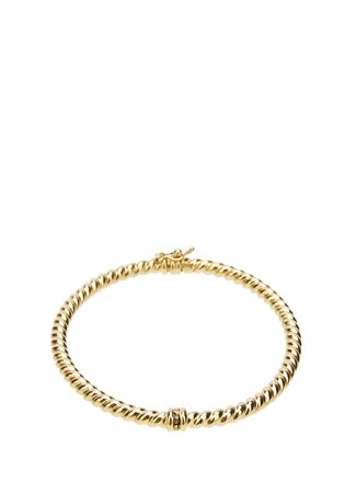 Collection Kadın Zincir Formlu Altın Rengi Bileklik EU