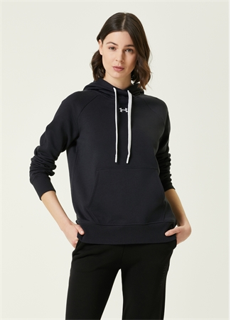 Under Armour Kadın Rival Siyah Kapüşonlu Logolu Sweatshirt M Eu Under Armour Kadın Rival Siyah Kapüşonlu Logolu Sweatshirt M Eu