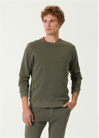 Beymen Club Erkek Haki Logolu Sweatshirt S