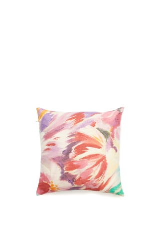 Missoni Home Yokohama Desenli 40x40 Keten Dekoratif Yastık Çok Renkli