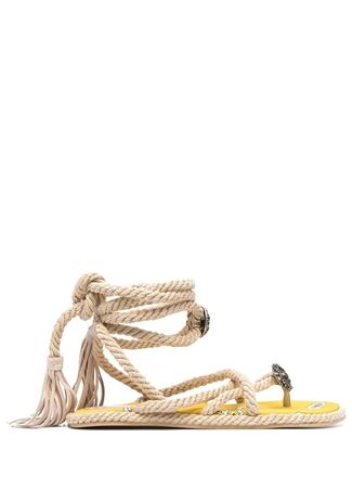 Etro Kadın Bej Şal Desen Detaylı Espadril 36 EU