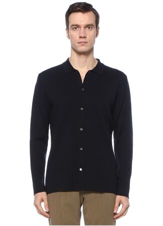 Beymen Collection Erkek Lacivert Yün Gömlek S EU