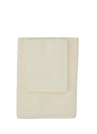 Blumarine Home Sarı Logolu Çizgi Dokulu 2li Havlu Seti Blumarine Home Sarı Logolu Çizgi Dokulu 2li Havlu Seti
