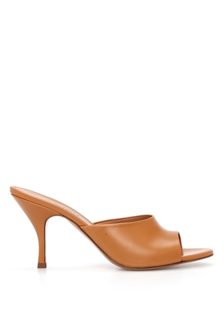 Pura Lopez Kadın Quentin Taba Deri Terlik Turuncu 36 EU