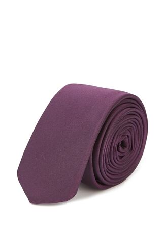 Palzileri Lab Erkek Mor İpek Kravat Bordo EU