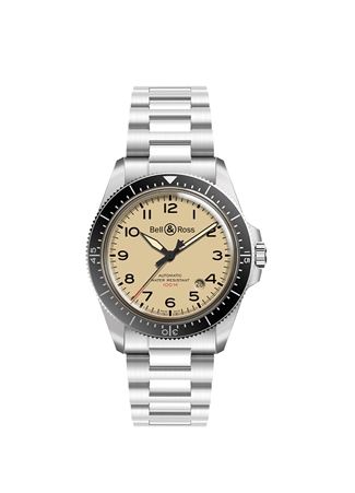 Bell & Ross Erkek Vintage Bej Steel Kol Saati EU Bell & Ross Erkek Vintage Bej Steel Kol Saati EU