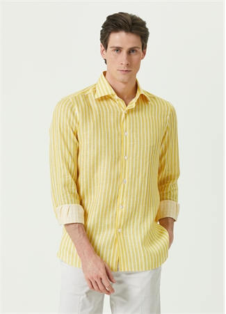Fray Erkek Gömlek Sarı 39 It
