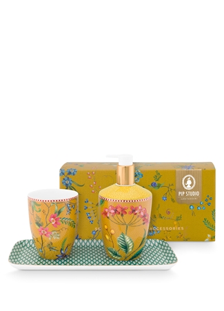 Pip Studio Twinkle Star Sarı 3lü Porselen Banyo Seti Pip Studio Twinkle Star Sarı 3lü Porselen Banyo Seti