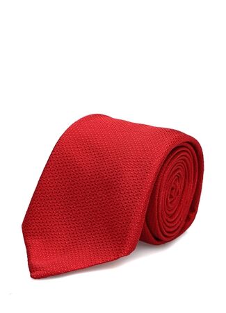Pal Zileri Erkek Kırmızı Dokulu İpek Kravat EU