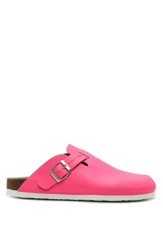 F_Wd Kadın Pembe Kemer Detaylı Terlik 36 EU