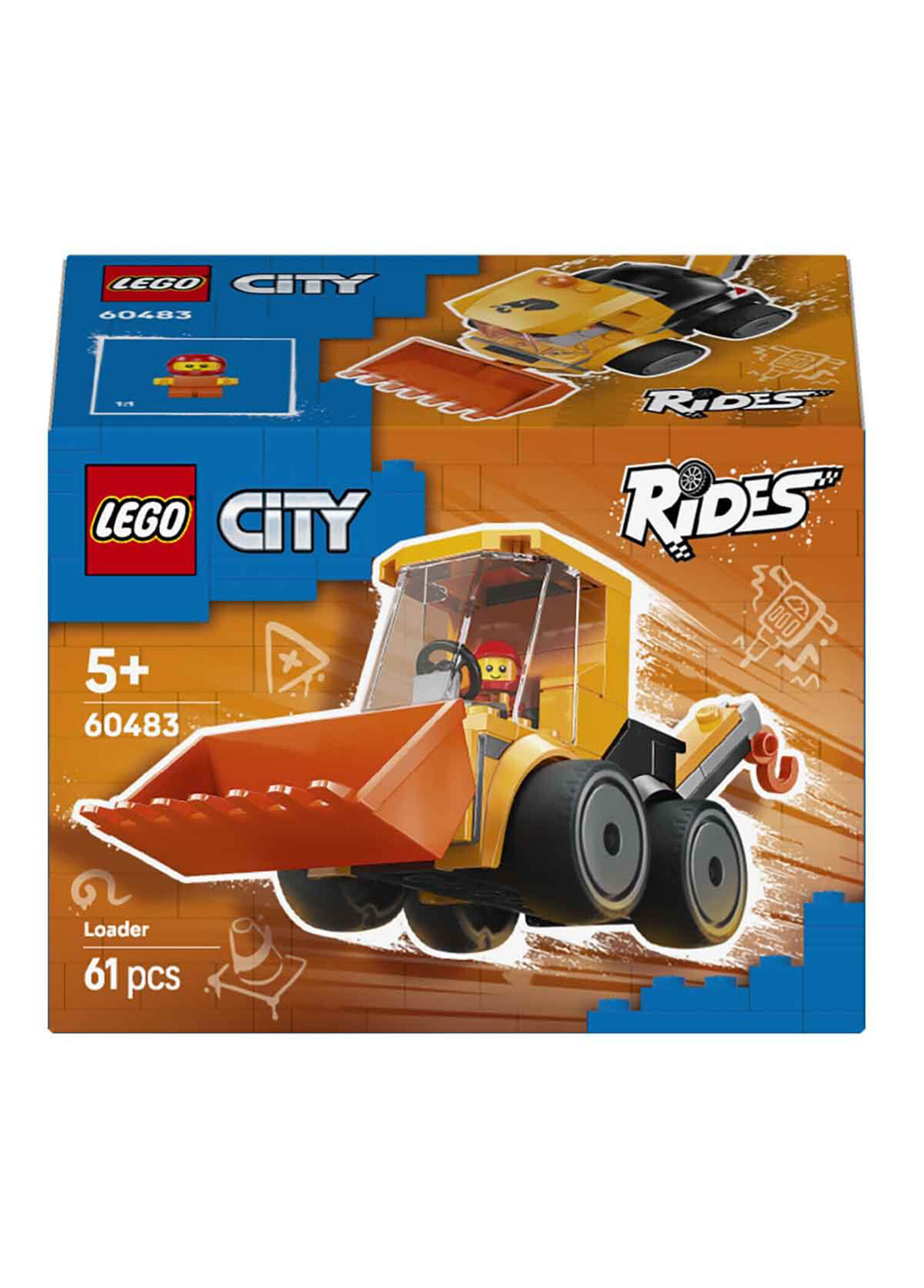 Lego - City Vehicles Construction Loader 61 Pieces 5+ Years Old ...