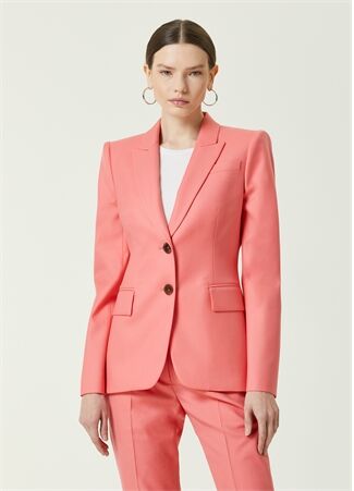 Alexander McQueen Kadın Mercan Kırlangıç Yaka Yün Ceket Kırmızı 42 IT Alexander McQueen Kadın Mercan Kırlangıç Yaka Yün Ceket Kırmızı 42 IT