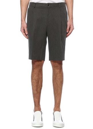 Palzileri Lab Erkek Gri Zikzak Desenli Bermuda 50 IT