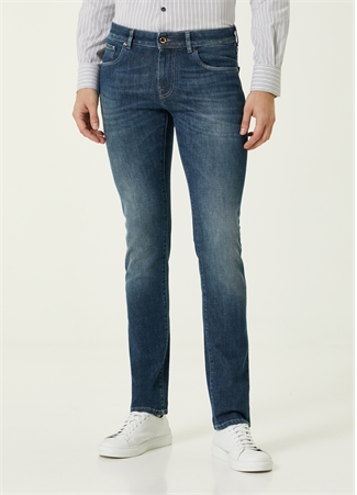 Pal Zileri Erkek Lacivert Dar Paça Jean Pantolon 33 IT Pal Zileri Erkek Lacivert Dar Paça Jean Pantolon 33 IT