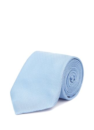 Pal Zileri Erkek Mavi Mikro Desenli İpek Kravat EU