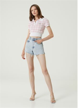 T by Alexander Wang Kadın Mavi Yıpratma Detaylı Jean Şort 26 US T by Alexander Wang Kadın Mavi Yıpratma Detaylı Jean Şort 26 US