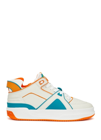 Just Don Erkek Turuncu Beyaz Deri Sneaker 38 EU Just Don Erkek Turuncu Beyaz Deri Sneaker 38 EU