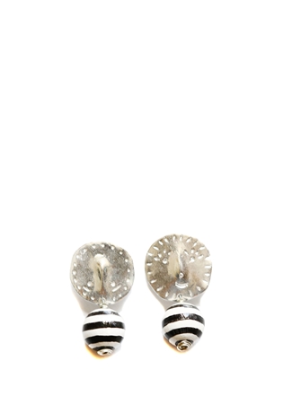 Tanti Ceramics Kadın Silver Dudes Love Stripes Küpe Siyah EU Tanti Ceramics Kadın Silver Dudes Love Stripes Küpe Siyah EU