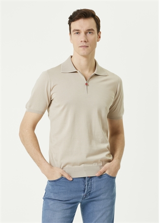 Kiton Erkek Bej Polo Yaka Kısa Kollu Triko M Eu Kiton Erkek Bej Polo Yaka Kısa Kollu Triko M Eu