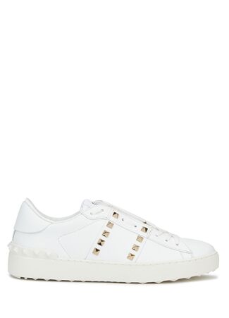 Valentino Garavani Kadın Beyaz Deri Sneaker 35 EU