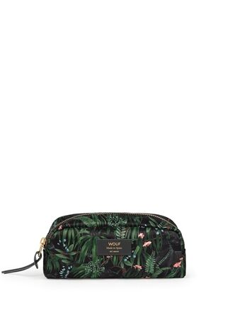 Wouf Kadın Janne Small Desenli Makyaj Çantası Yeşil EU