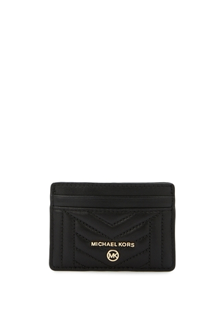 Michael Kors Kadın Siyah Logolu Kapitone Dokulu Deri Kartlık EU Michael Kors Kadın Siyah Logolu Kapitone Dokulu Deri Kartlık EU