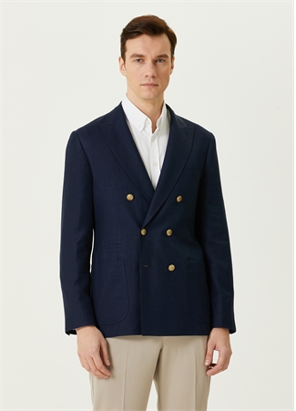 Brunello Cucinelli Erkek CEKET Lacivert 54 IT