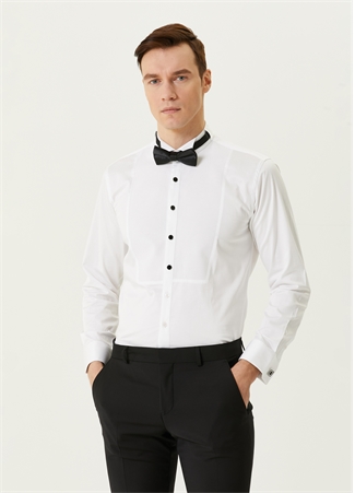 Network Erkek Slim Fit Beyaz Gömlek 38 EU Network Erkek Slim Fit Beyaz Gömlek 38 EU