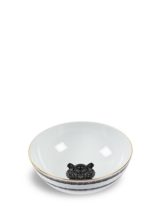 Some Home İstanbul Bold Collectıon Kaplan Figürlü 20 Cm Servis Kase Siyah Some Home İstanbul Bold Collectıon Kaplan Figürlü 20 Cm Servis Kase Siyah