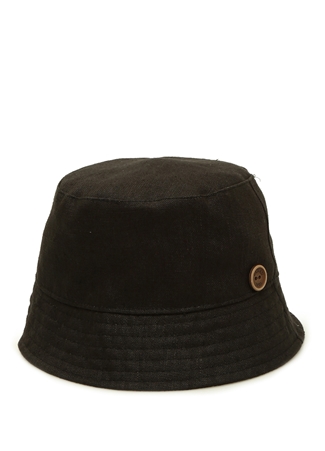 Catarzi Kadın Siyah Keten Şapka 59 EU